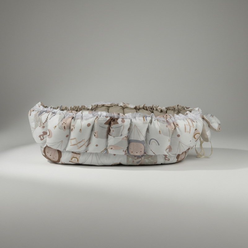 Oval Baby Nest - Dreamy Beige – Luly Baby