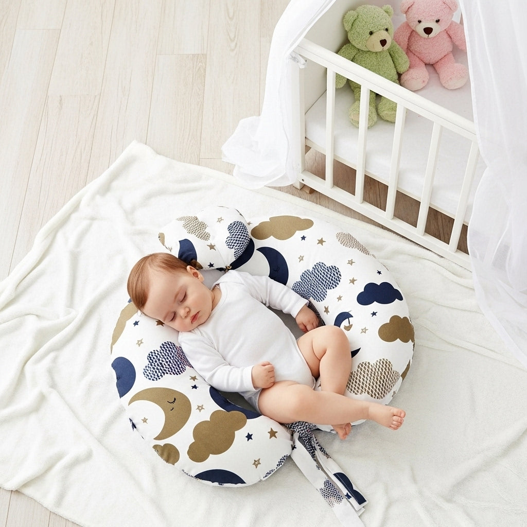 Nursing Pillow –Terracotta Cloud – Luly Baby